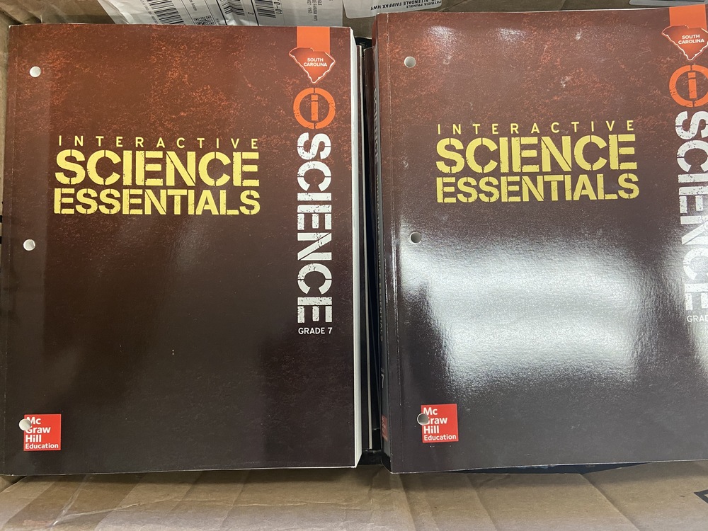 7th Grade Science Workbook Pick up Allendale Fairfax Middle School